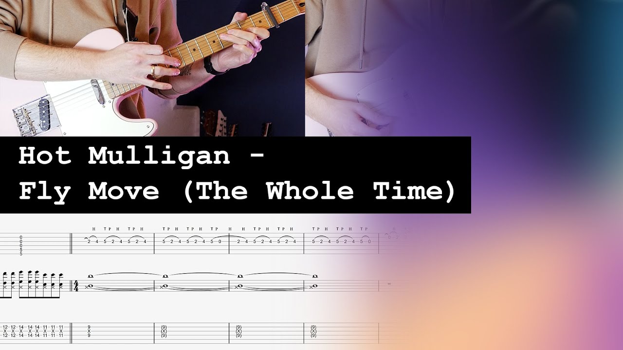 Hot Mulligan -Fly Move (The Whole Time) Guitar Cover with Backing Track - YouTube