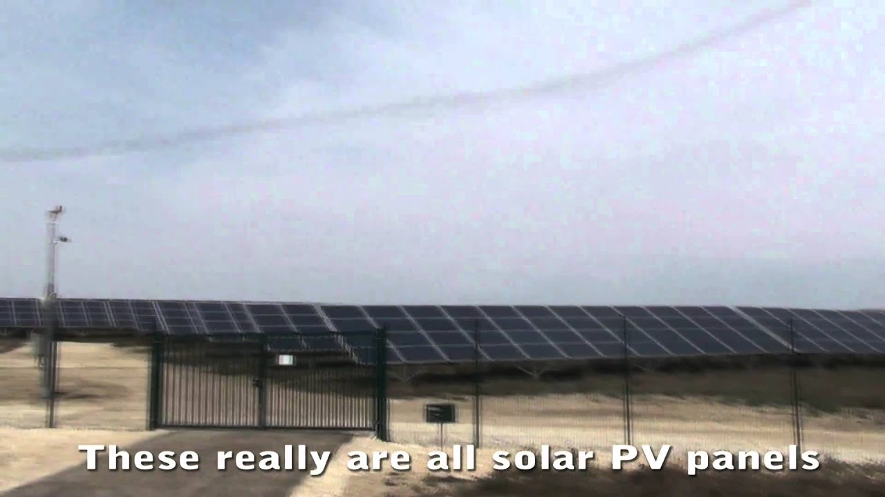 Solar PV Farm, huge solar Photovoltaic array - YouTube