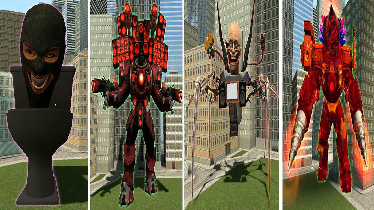 EVOLUTION OF UPGRADED RED TITAN DRILLMAN CAMERAMAN TVMAN VS ALL BOSS ...