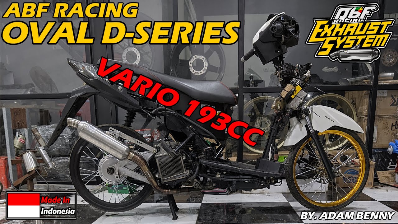 [REVIEW PURE SOUND] Knalpot ABF Racing Oval D-Series Spek UP Vario 125 ...