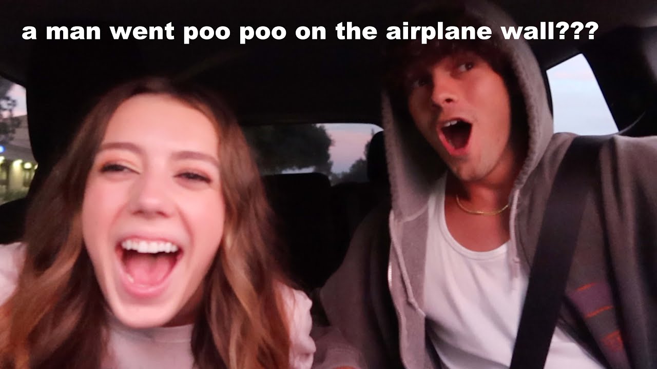 a man went poo poo on the airplane wall? - YouTube