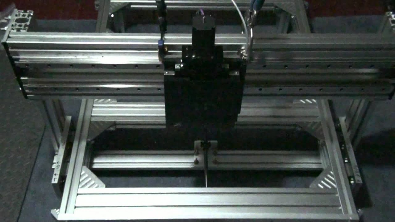 DIY CNC Router Testing X-Axis with Geck 540 and Mach3 - YouTube