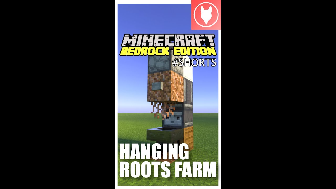 How to Make a Hanging Roots Farm in Minecraft #shorts - YouTube