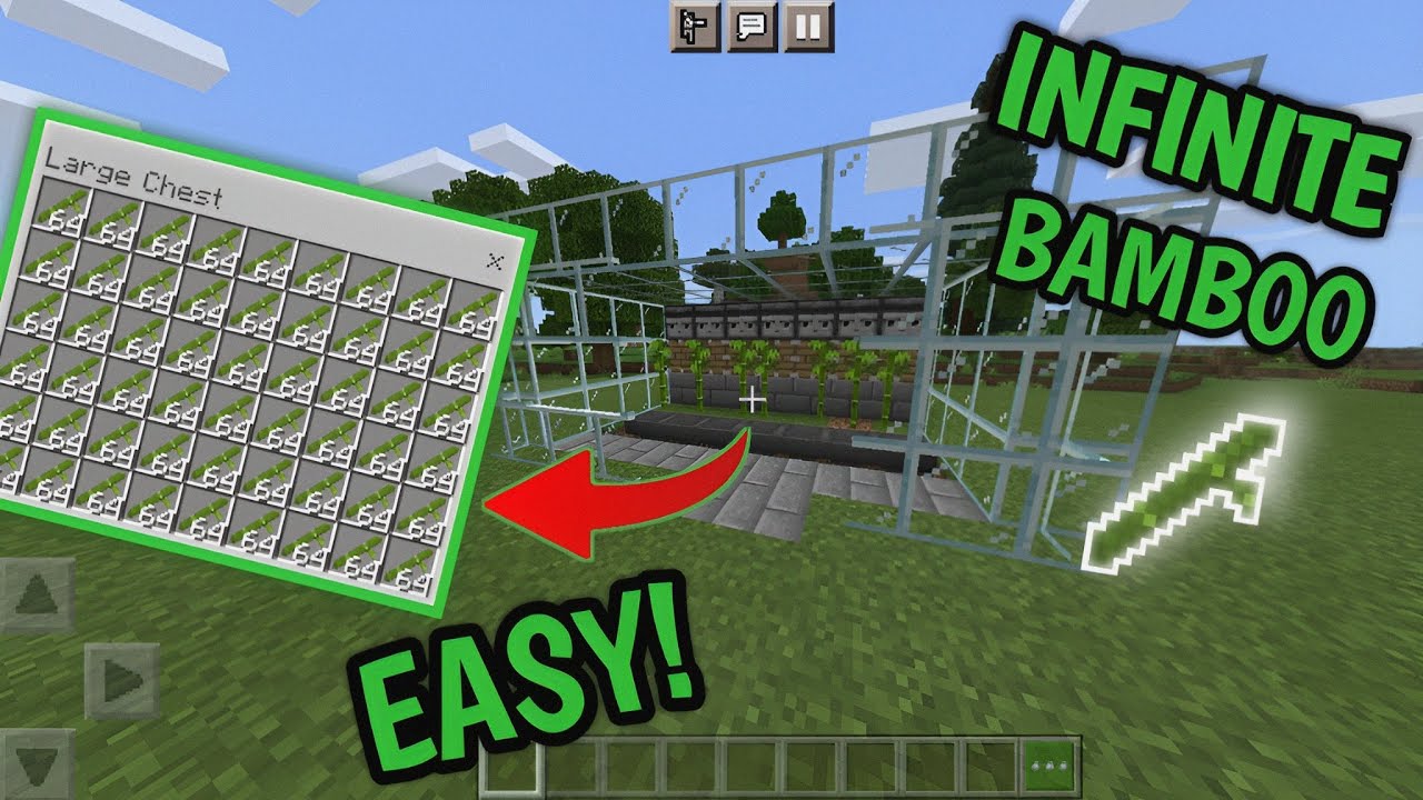 Bamboo farm in Minecraft | automatic farm [MINECRAFT] Bamboo automatic ...