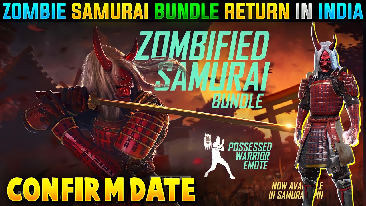 Zombie Samurai Bundle Return | Free Fire New Event | Zombie Samurai ...