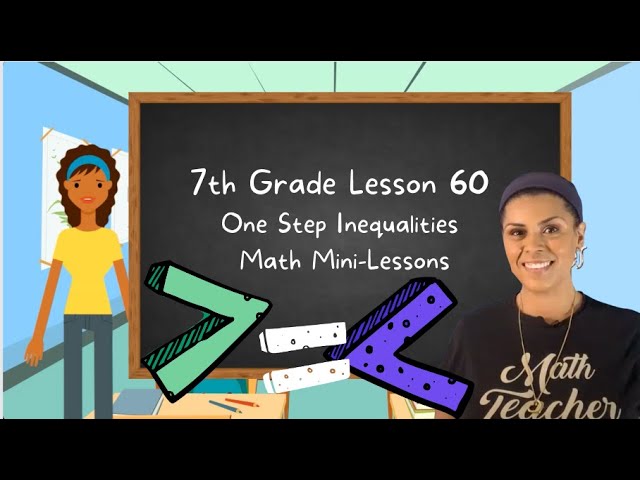 One Step Inequalities Lesson