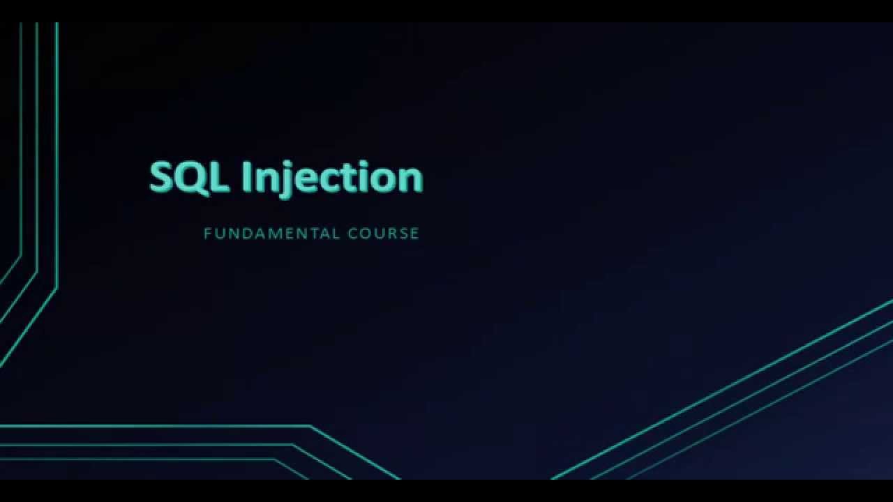 01.Introduction [SQLi Fundamental Course] - YouTube