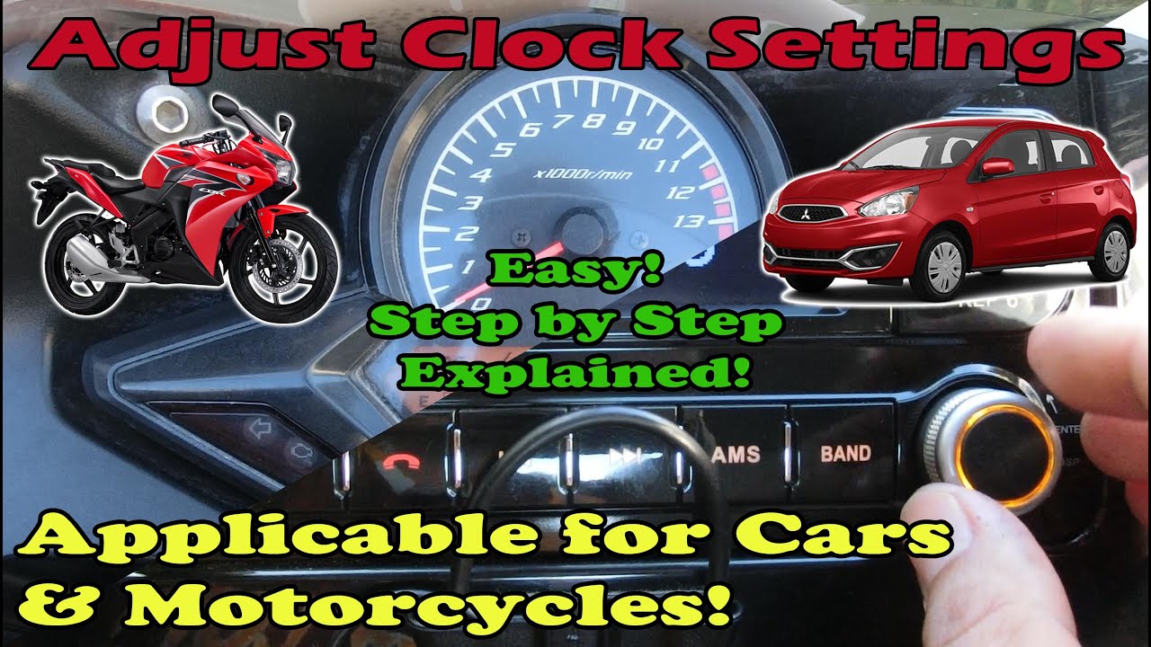 How to adjust clock settings on motorcycle and car - Paano ayusin ang ...