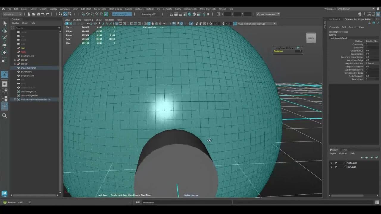 Advanced Modeling Practice Maya Booleans on curved surfaces - YouTube