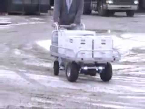 Vestil Off Road Power Drive Cart - YouTube