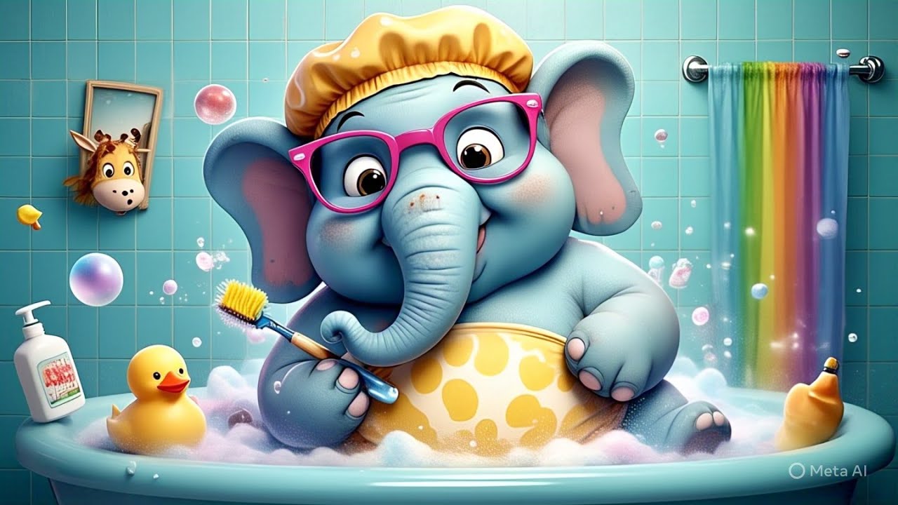 Elephant in My Bathtub| Kids Songs & Educational Music for Toddlers ...