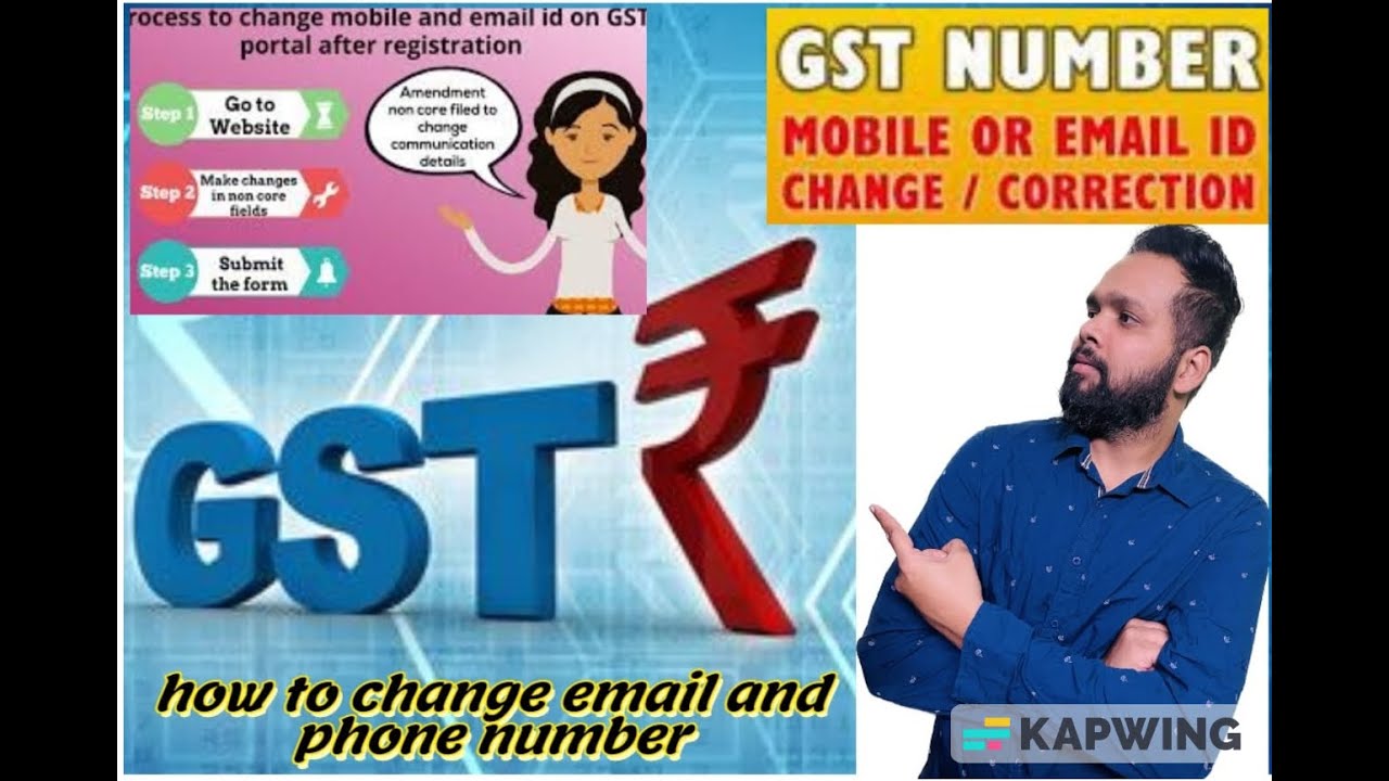 How To Change Mobile Number Email Id In GST Portal GST Me Mobile And how-to-change-mobile-number-email-id-in-gst-portal-gst-me-mobile-and