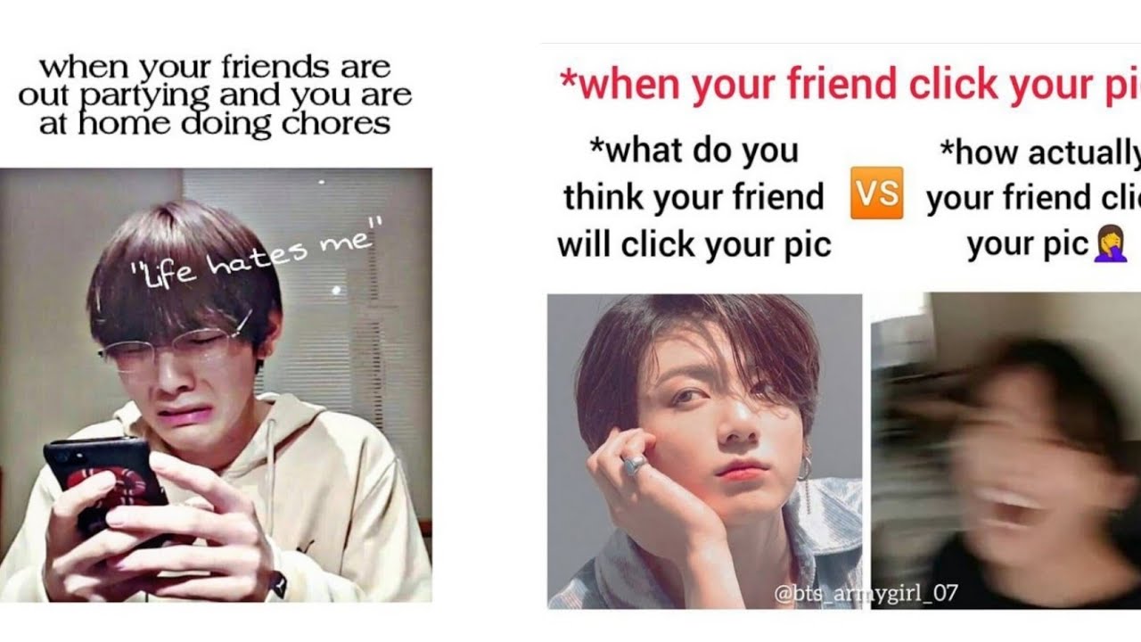 Bts relatable memes made me think that my life is a meme - YouTube