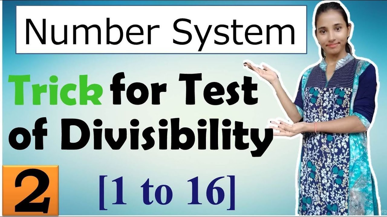 Test of divisibility | Number system (part 2) - YouTube