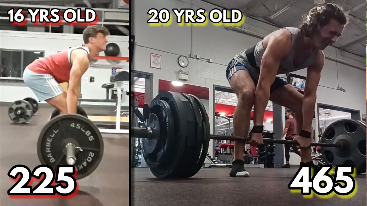 4 Year Deadlift Transformation | 16-20 Years Old - YouTube