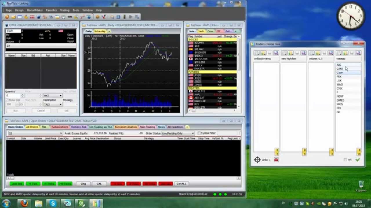THT: How to link RealTick (since 2.0.0) - YouTube