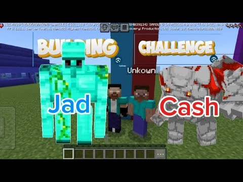 Me and Cash are playing minecraft but building Challenge. - YouTube