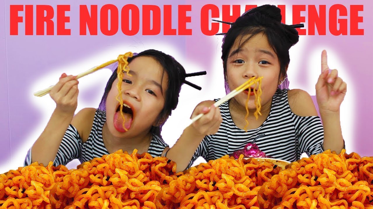 SPICY FIRE NOODLE CHALLENGE!! Samyang Buldak Ramen - YouTube