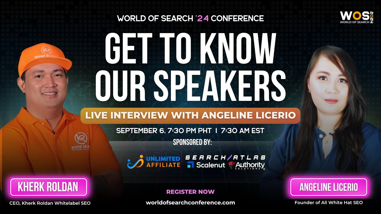 WOSCon2024 Live Interview Series with Speakers: Angeline Licerio - YouTube