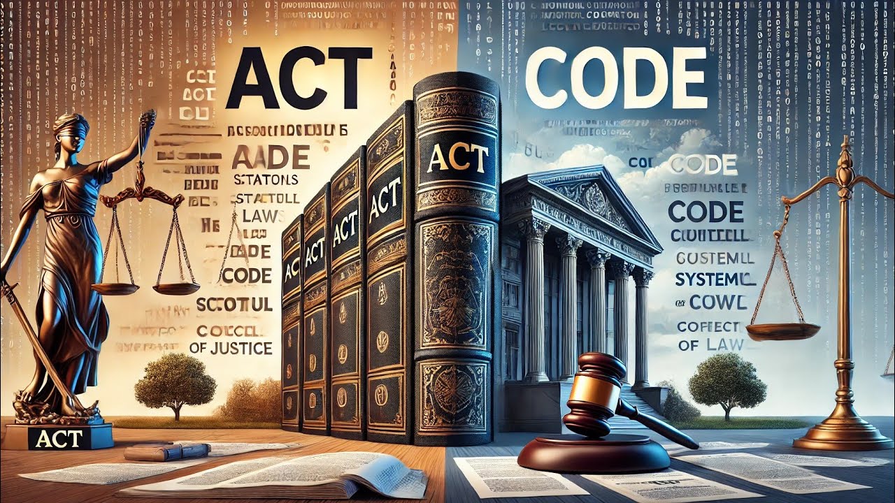 अधिनियम और संहिता|| जानिए आसान भाषा में|| Code and Act|| Difference ...