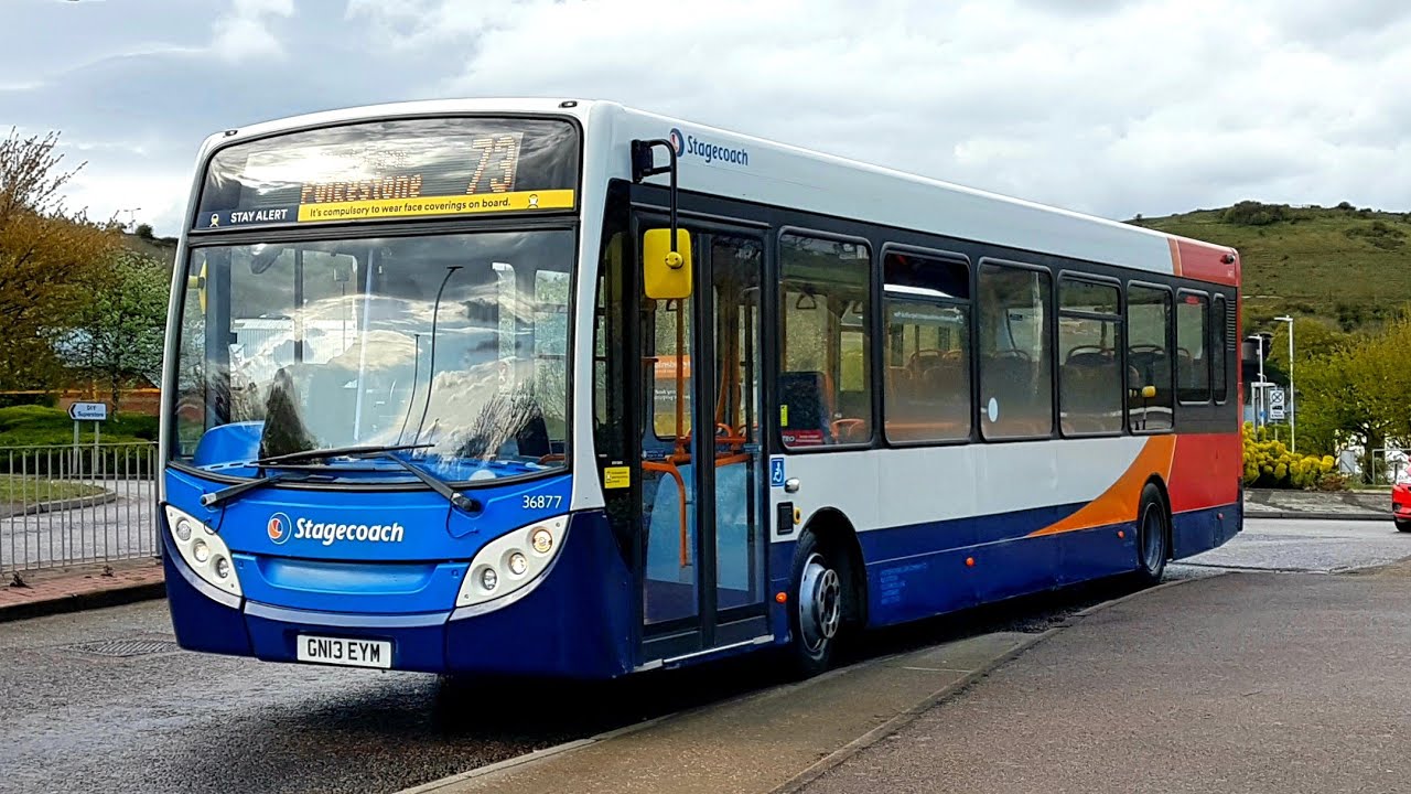 Stagecoach Bus 36877 GN13 EYM to Folkestone Bus Station on route 73 ...