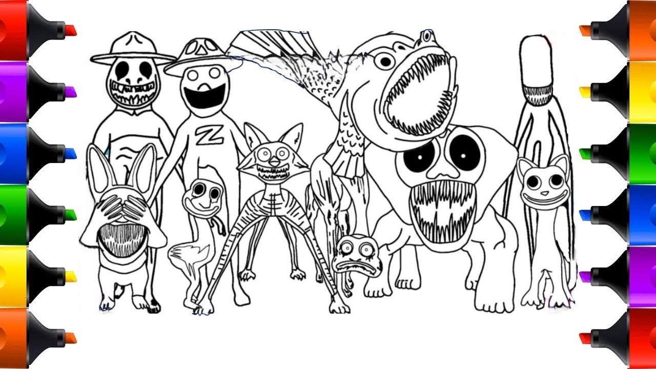 Zoonomaly 2 New Coloring Pages / How To COLOR ALL BOSSES and MONSTERS ...