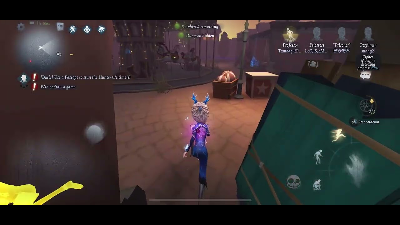 Identity V Gameplay - Priestess: Frozen Butterfly (sorry for lag ...