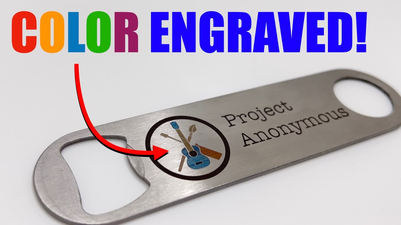 ENGRAVING COLOR on Stainless Steel w/ Monport GI20 Fiber Laser - YouTube