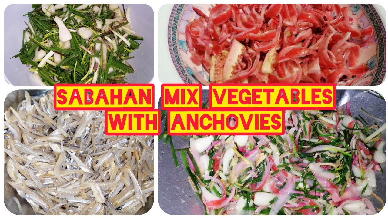 Sabahan Mix Vegetables with anchovies // sayur losun @ bawang batak ...