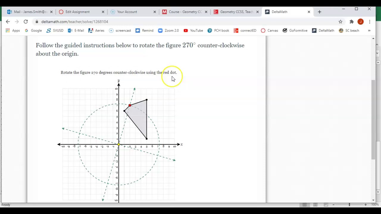 Geo deltamath rotations - YouTube