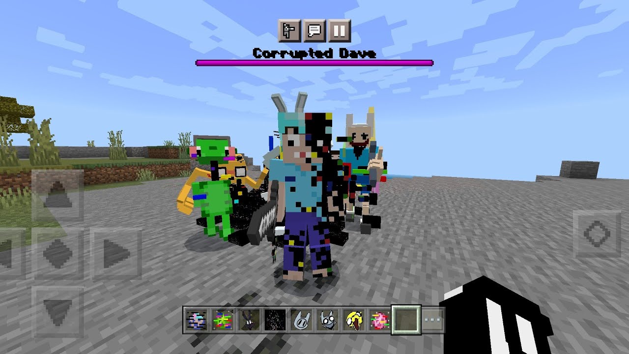Infected Dave Glitch Pibby MOD (Corrupted Dave) in Minecraft PE - YouTube