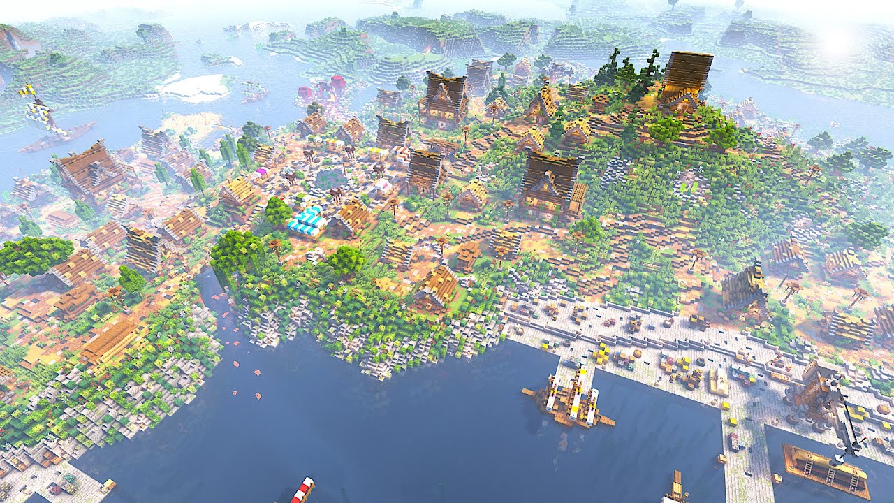 Building the BEST Perfect Minecraft Survival Town For YOU (4) - YouTube