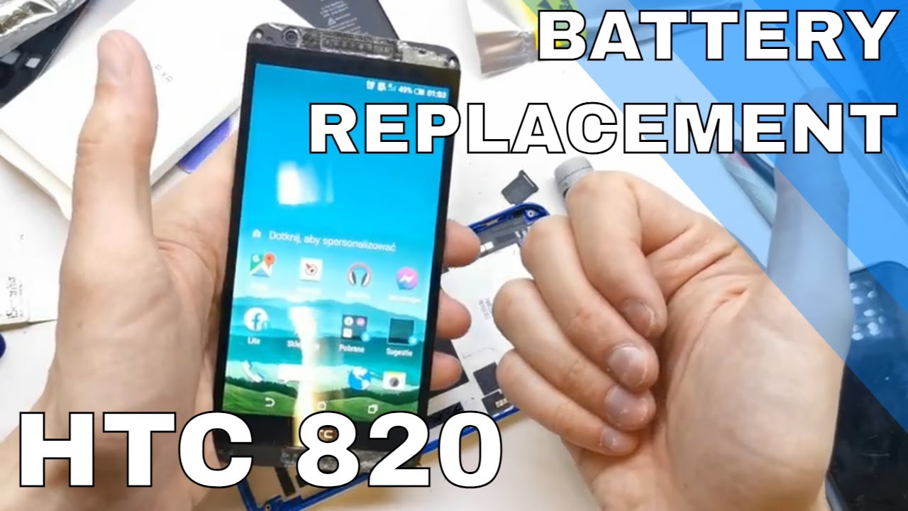 HTC 820 Desire battery REPLACEMENT - YouTube