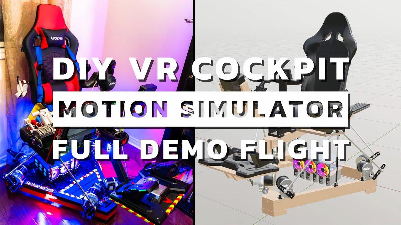 DIY Motion Rig under $1000! FULL FLIGHT DEMO MSFS2024 Flight Simulator ...