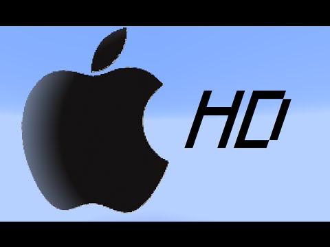 Apple Logo in Minecraft ! - HD Pixel Art - YouTube