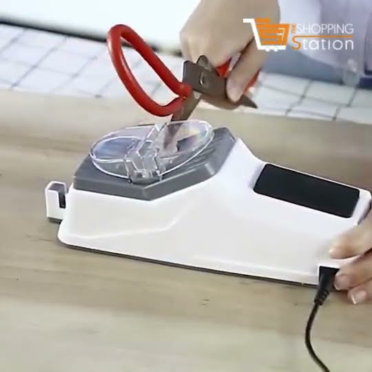 Multifunctional Electric Split Knife Sharpener - YouTube