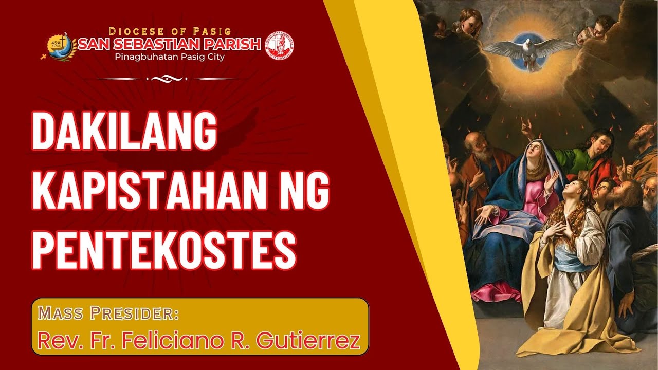 🔴 LIVE : BANAL NA MISA - DAKILANG KAPISTAHAN NG PENTEKOSTES | MAY 28 ...