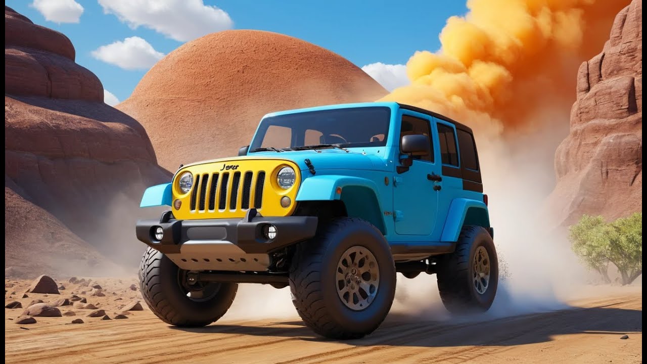 Zooming Down the Street in My Jeep | Action-Packed Jeep Song for Kids ...