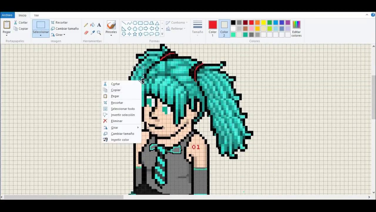 Paint İle Hatsune Miku Habbo Yapımı || Habbo Hotel - YouTube