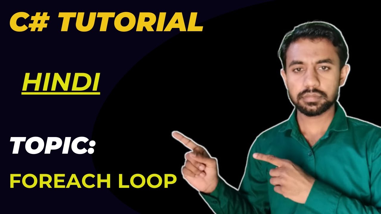 Foreach Loop C C Tutorial For Beginners Ms Coder Youtube 1377