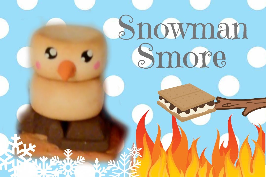 DiY Polymerclay Smore Snowman - YouTube