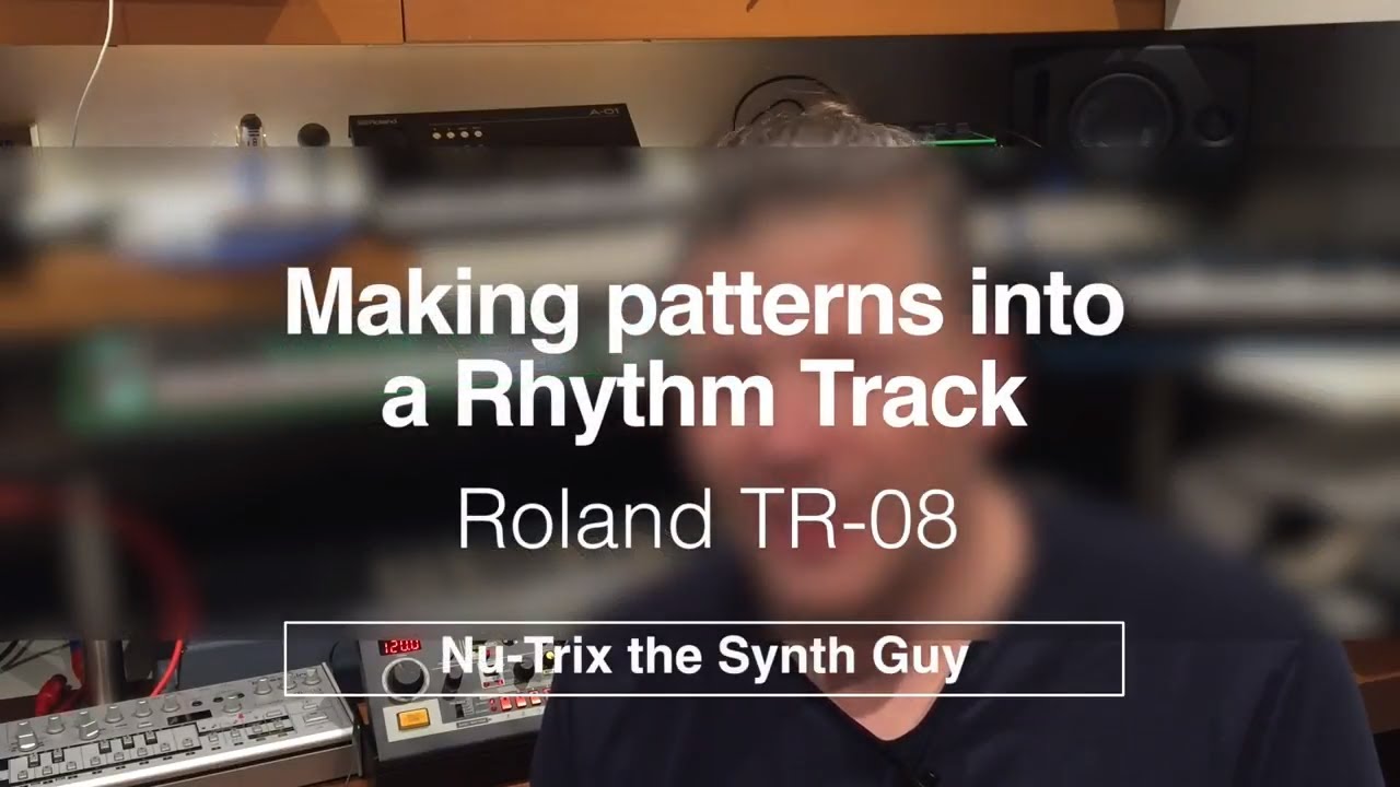 TR-08 : How to create PATTERNS and turn them into a RHYTHM Track - YouTube