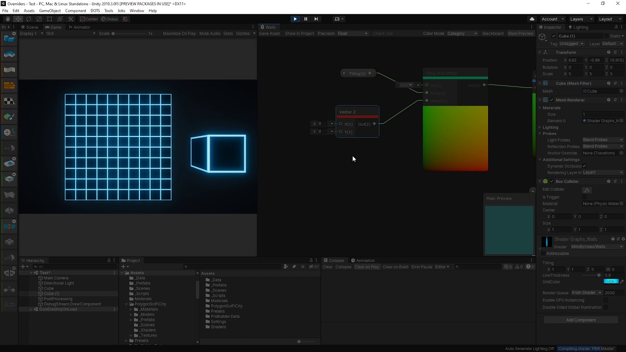 Unity Shader Graph Sci-Fi Walls - YouTube