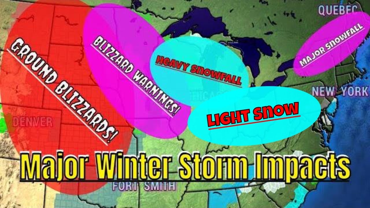 Major Winter Storm Forecast - Blizzard Warnings & Heavy Snow ...