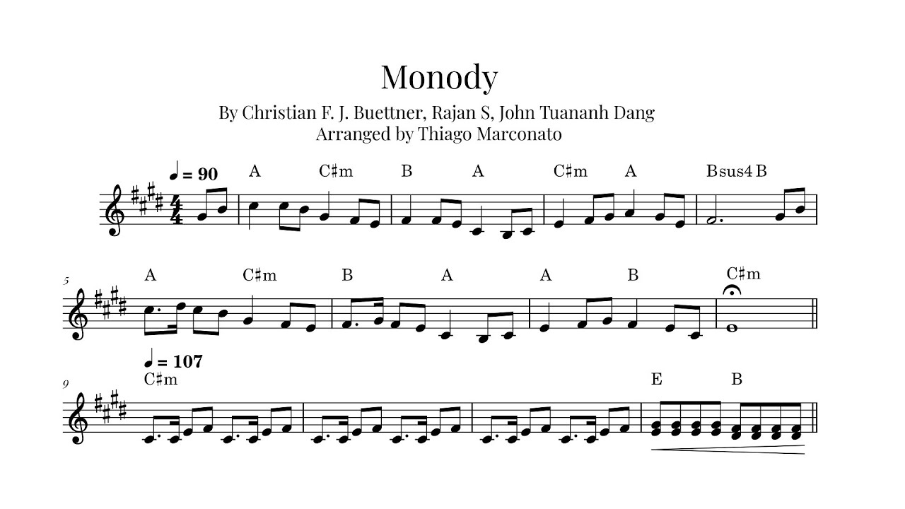 MONODY (TheFatRat & Laura Brehm) | Lead sheet - YouTube