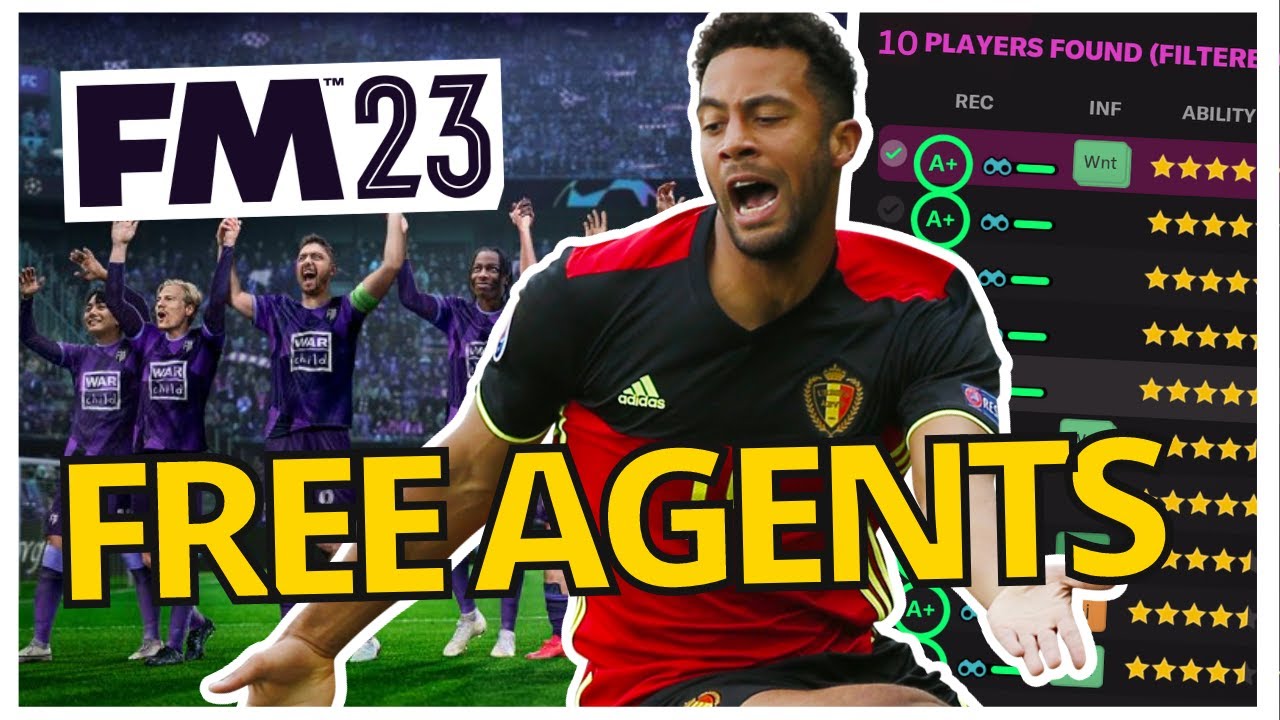 FREE TRANSFERS | FM23 Top 10 (including 2x Wonderkids) - YouTube