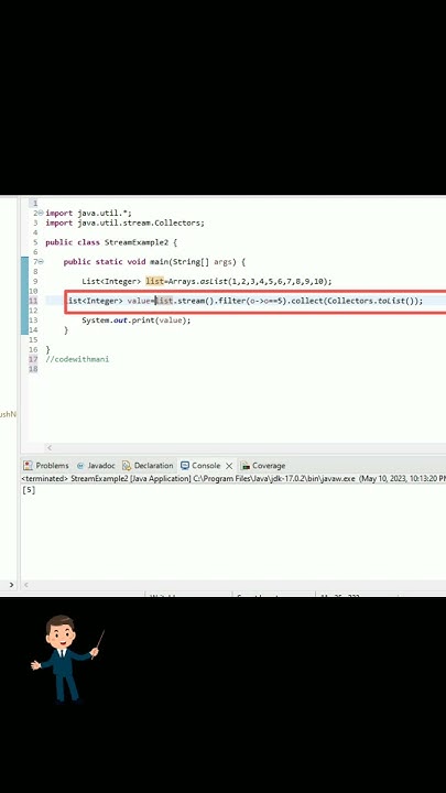 Stream Using Filter Method In Java Java Code Programming Reels Developers Javaprogramming