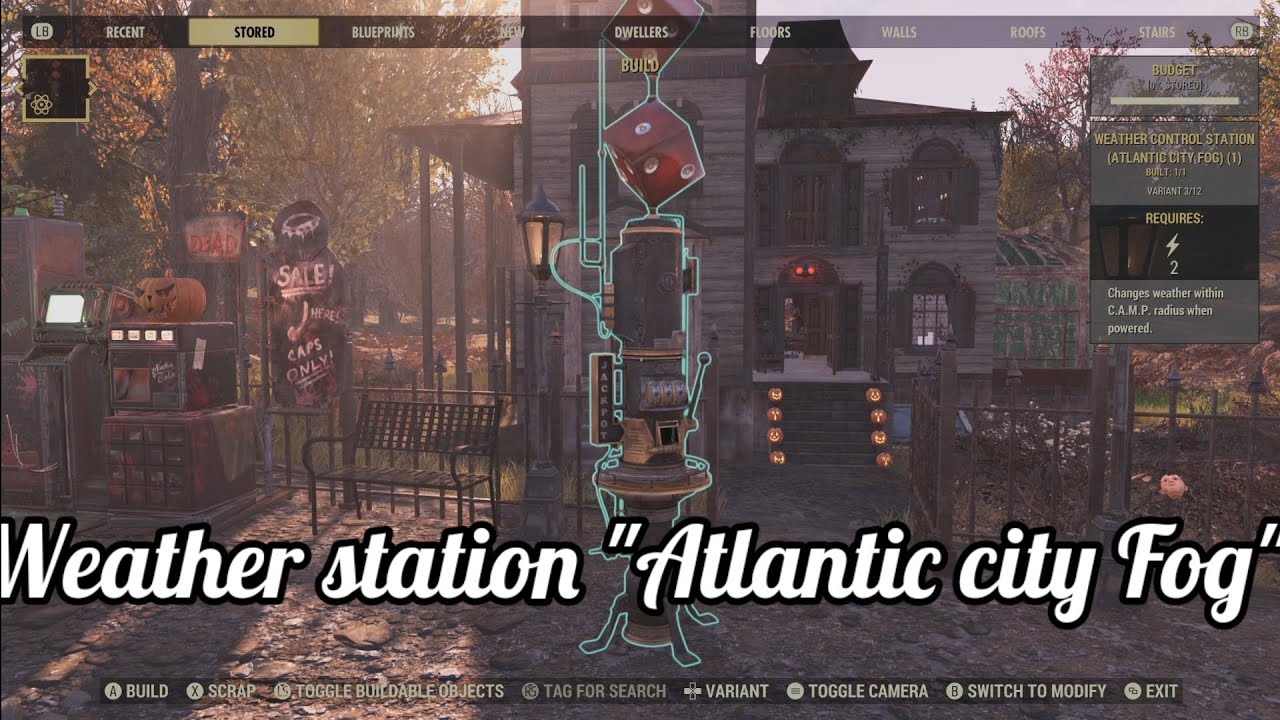 Fallout 76 - Weather station "Atlantic city Fog" - no commentary - YouTube