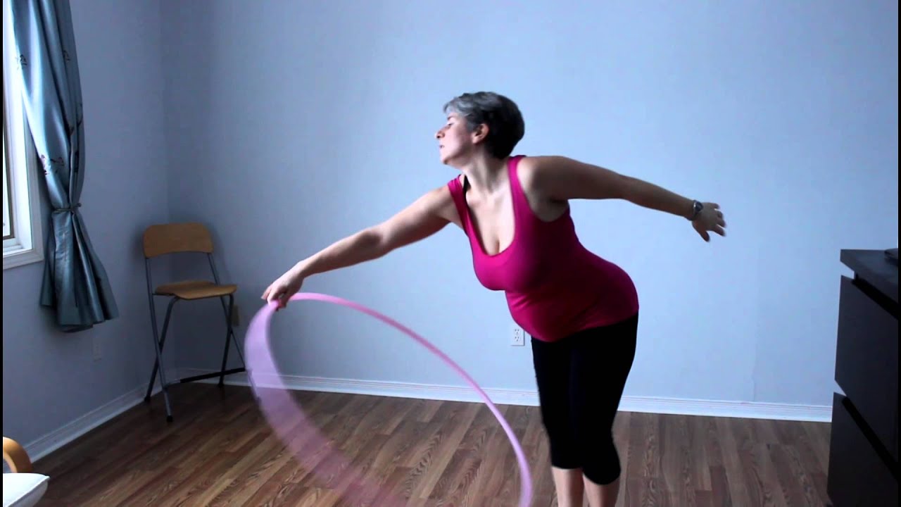 17 Weeks Pregnant Hooping - YouTube