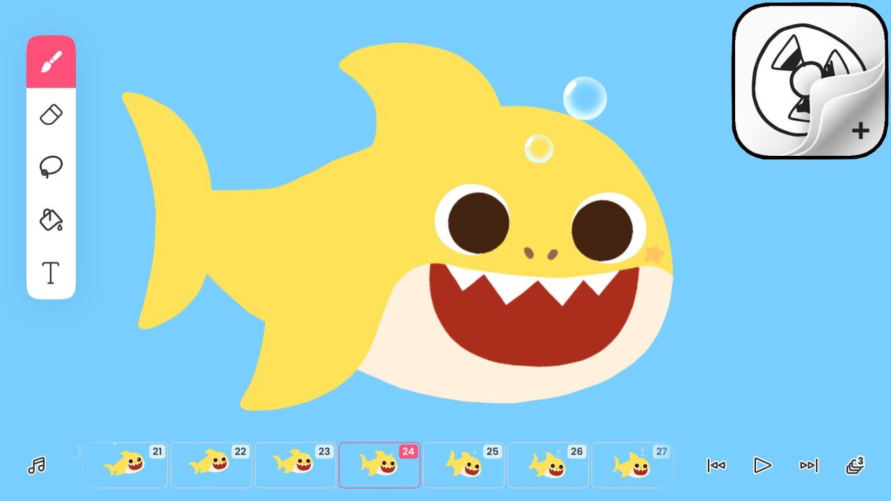 Flipaclip - Baby Shark Animation On FlipaClip - YouTube